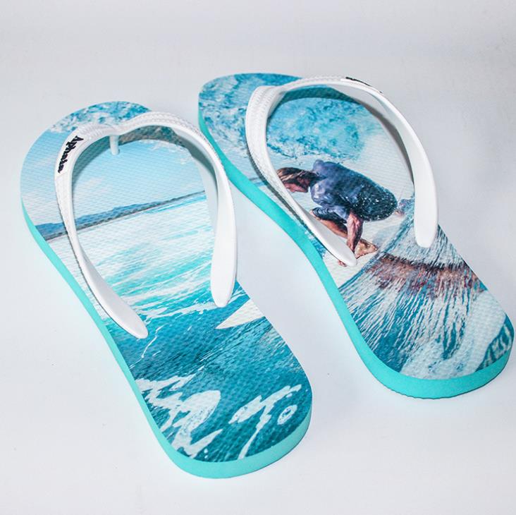 Print surfing flip flops | TNE Flip Flop Manufacturers