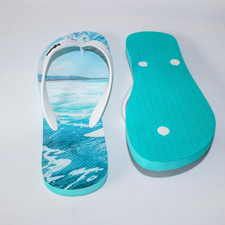 Print surfing flip flops | TNE Flip Flop Manufacturers